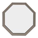 FrontLine 24 in. x 24 in. Octagon Black 6-9/16 in. Jamb Geometric ...