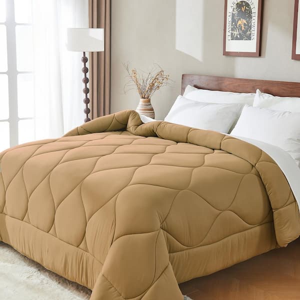 Bestier Mocha Queen Microfiber All-Season Comforter Down Alternative ...