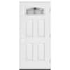 Masonite 36 in. x 80 in. Golden Gate Camber Fan Lite Left Hand Primed ...