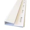 EZ LINER 2.25 in. x 0.385 in. x 96 in. White Plastic Edge Cap J Trim ...