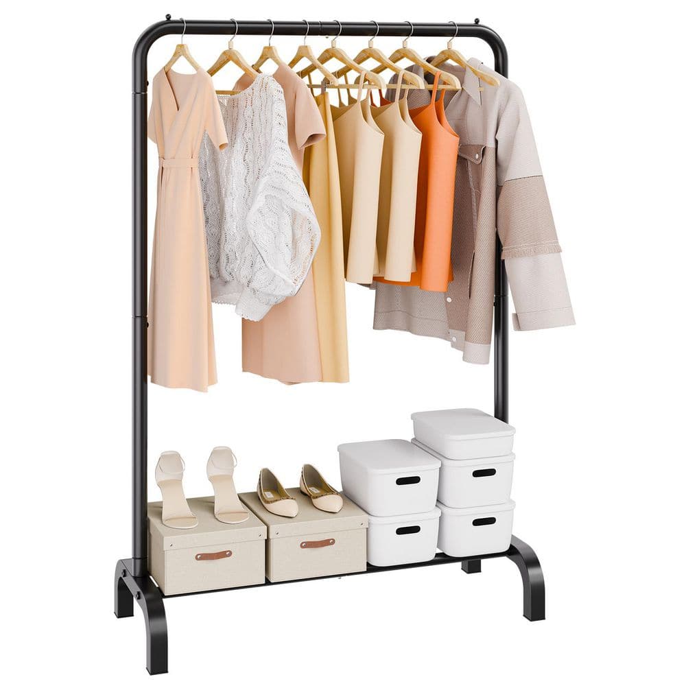 SKYSHALO Clothes Rack, Heavy Duty Clothing Garment Rack with Hanging ...