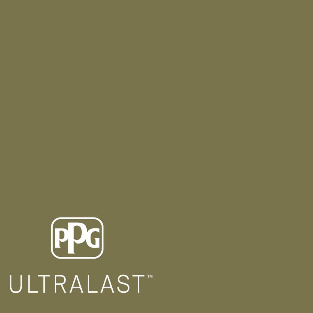 PPG UltraLast 1 gal. #PPG1113-6 Green Briar Semi-Gloss Interior Paint ...