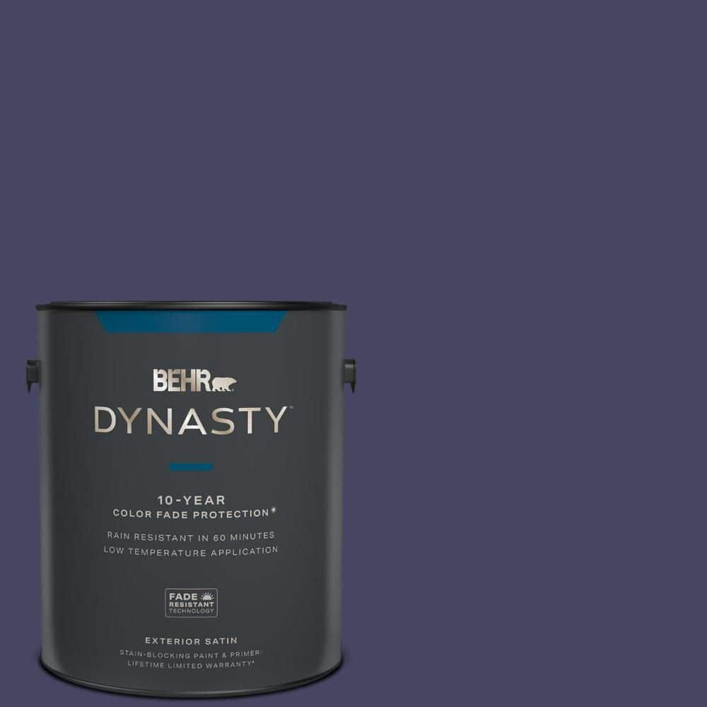 BEHR DYNASTY 1 gal. #S-H-630 Lunar Eclipse Satin Enamel Exterior Stain ...