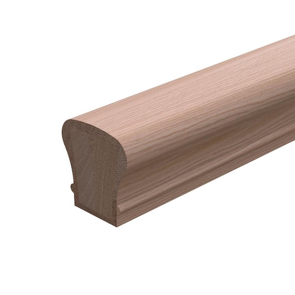 EVERMARK Stair Parts 6010 12 ft. Unfinished Red Oak Handrail 6010R-ENF ...