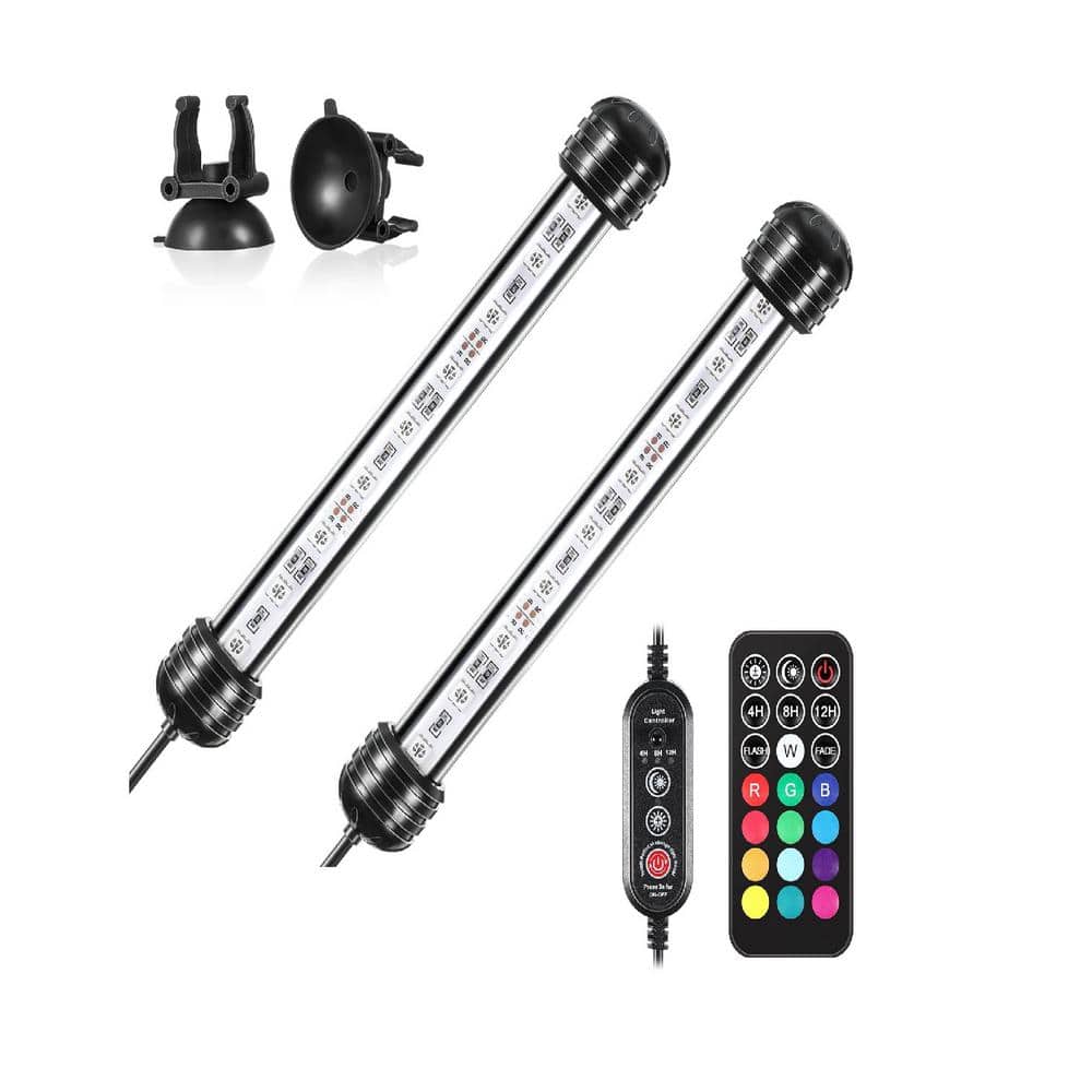 EKIEUDL Acrylic Aquarium Fish Tank LED Light with Remote Control Day ...