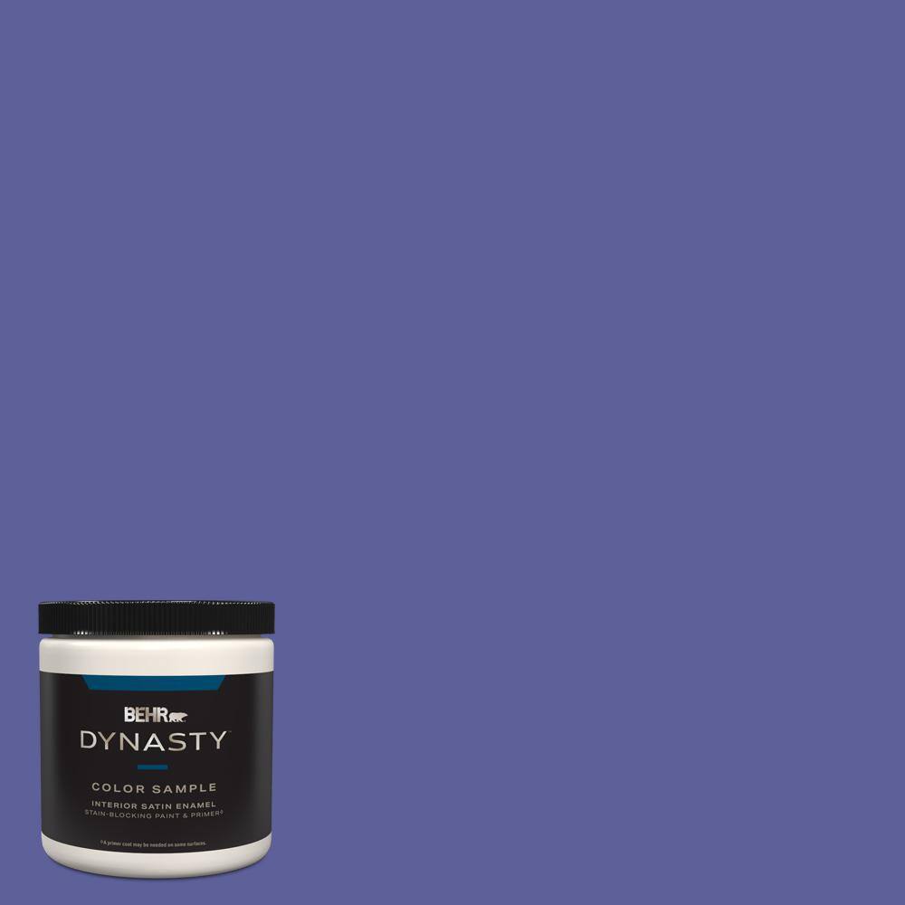 BEHR DYNASTY 8 oz. #P550-6 Wizards Potion One-Coat Hide Satin Enamel ...