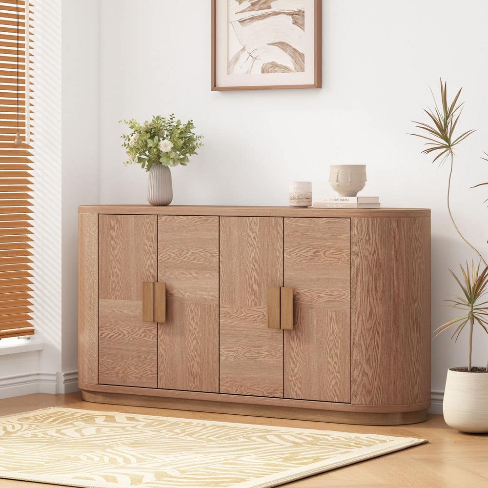 CHRISTOPHER KNIGHT HOME Ahab Modern Natural Wood 58.3 in. Sideboard ...