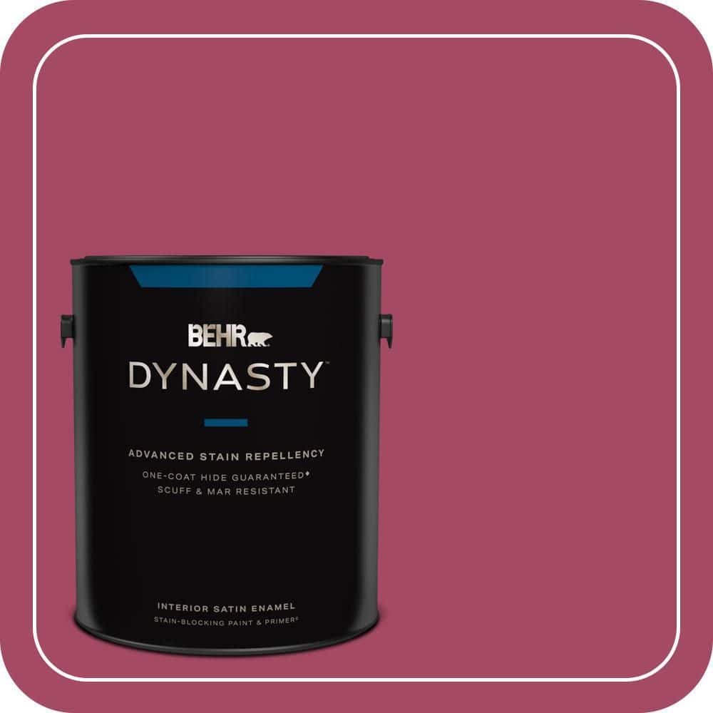 BEHR DYNASTY 1 gal. #120D-5 Glazed Raspberry Satin Enamel Interior ...