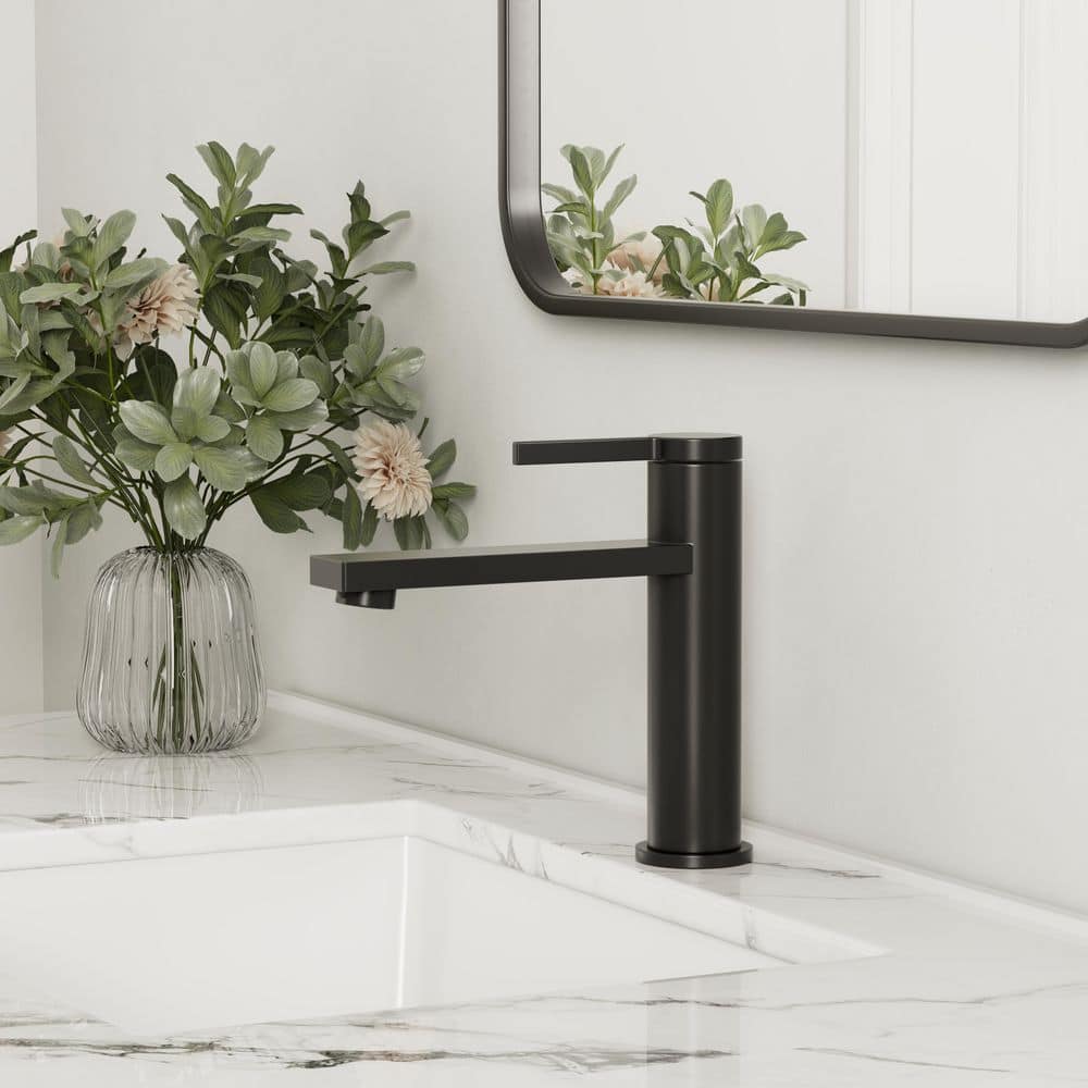 CRANACH TINIAN Single Hole Single Handle Bathroom Faucet with Pop-up ...