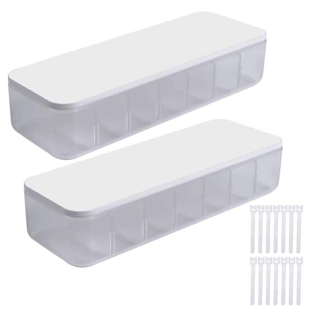 Yichuhaoxi Desktop Cable Management Storage Box with 14 Wire Ties ...