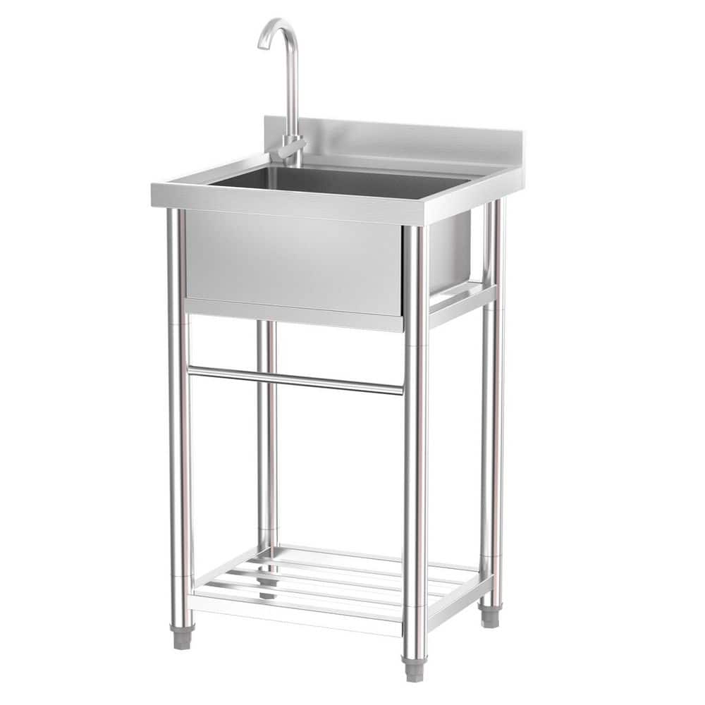 Karl home 21.6 in. Freestanding Single Basin Laundry/Utility Sink in ...