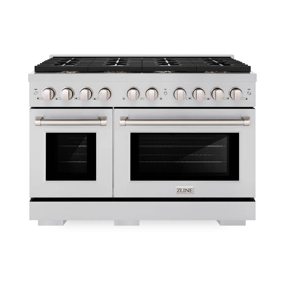 ZLINE Kitchen and Bath Paramount 48 in. 8-Burner Double Convection Oven ...