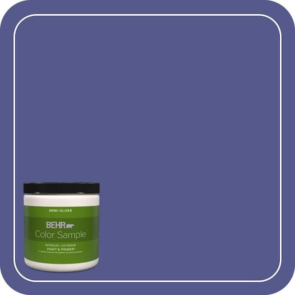 BEHR PREMIUM PLUS 8 oz. #620B-7 Wild Elderberry Semi-Gloss Interior ...