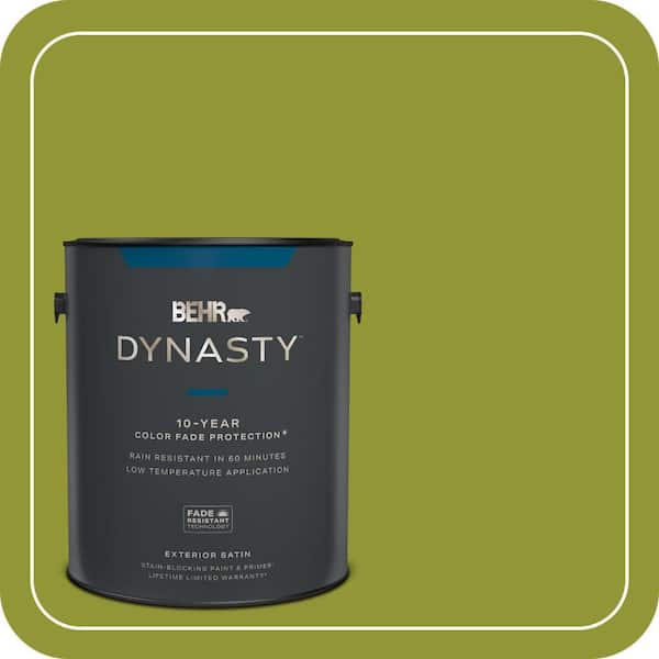 BEHR DYNASTY 1 gal. #S-H-410 Appletini Satin Enamel Exterior Stain ...