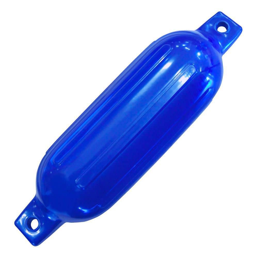 Dock Edge 6.5 in. x 23 in. Ribbed Boat Fender, Royal Blue DE79232F ...