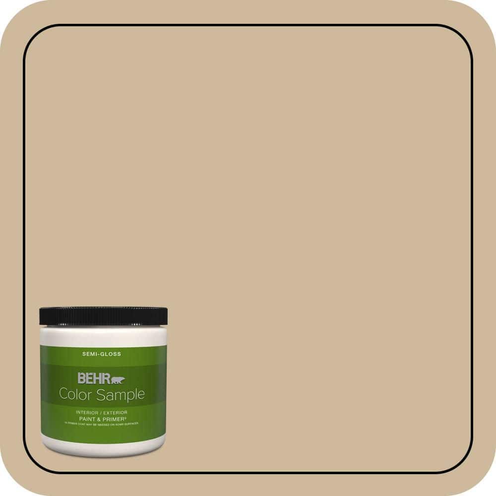 BEHR PREMIUM PLUS 8 oz. #BXC-80 Wildwood Semi-Gloss Interior/Exterior ...