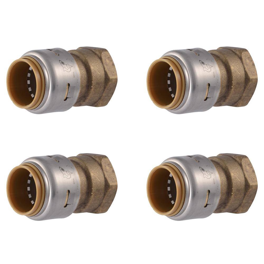 SharkBite Max 3/4 in. Push-to-Connect x FIP Brass Adapter Fitting Pro ...