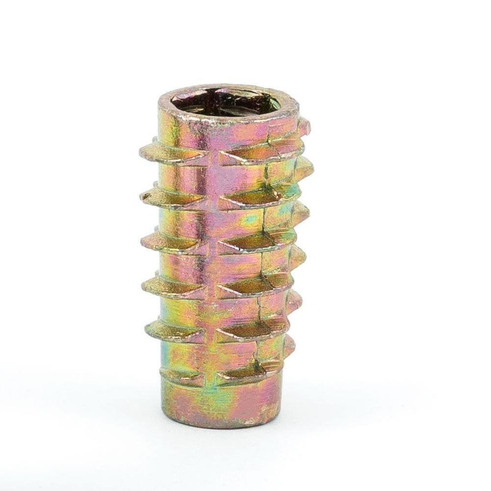 E-Z LOK M6-1.0 Metric E-Z Hex Threaded Insert for Soft Wood Flush (50 ...