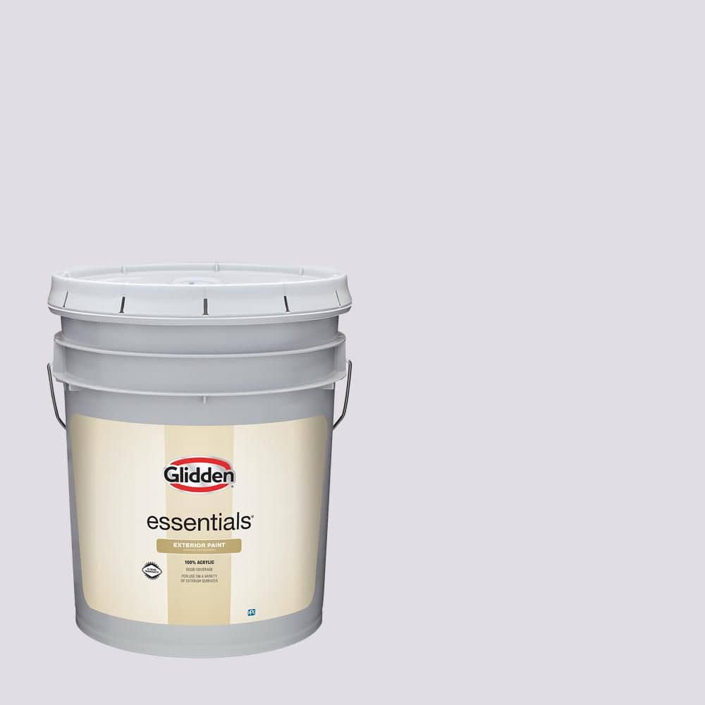 Glidden Essentials 5 gal. PPG1173-2 February Frost Satin Exterior Paint ...