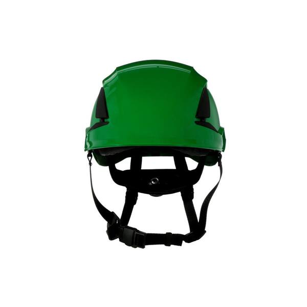3M SecureFit Vented Green Suspension Safety Helmet (Case of 10) X5004V ...