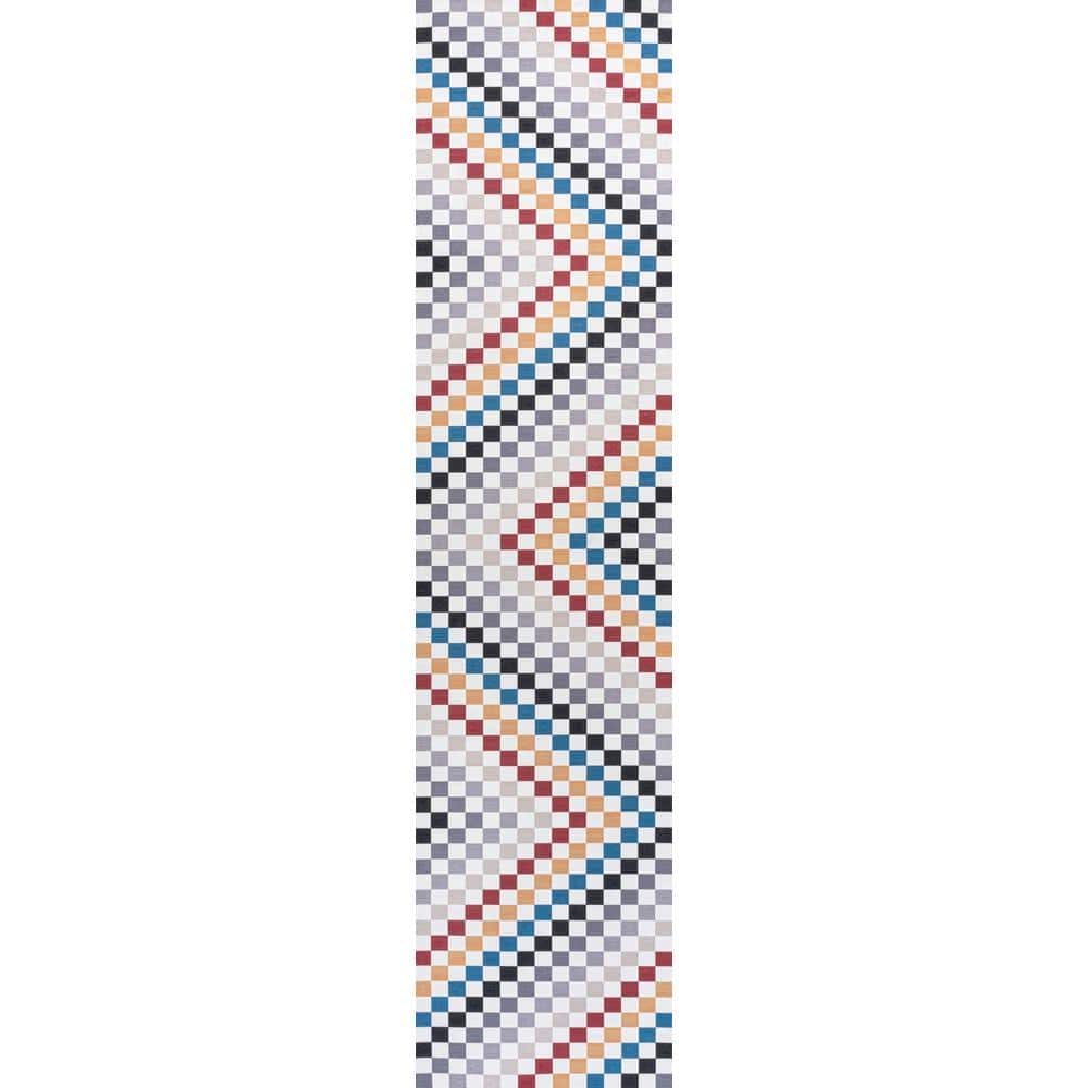 JONATHAN Y Ainsley Modern Cottage Checkerboard Washable Multi-Colored 2 ...