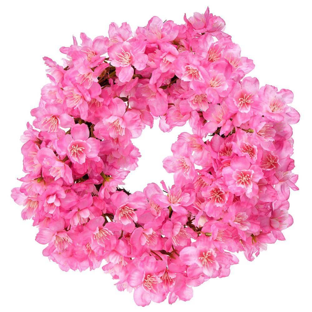 Reviews for Regency International 12 in. Pink Cherry Blossom Candle ...