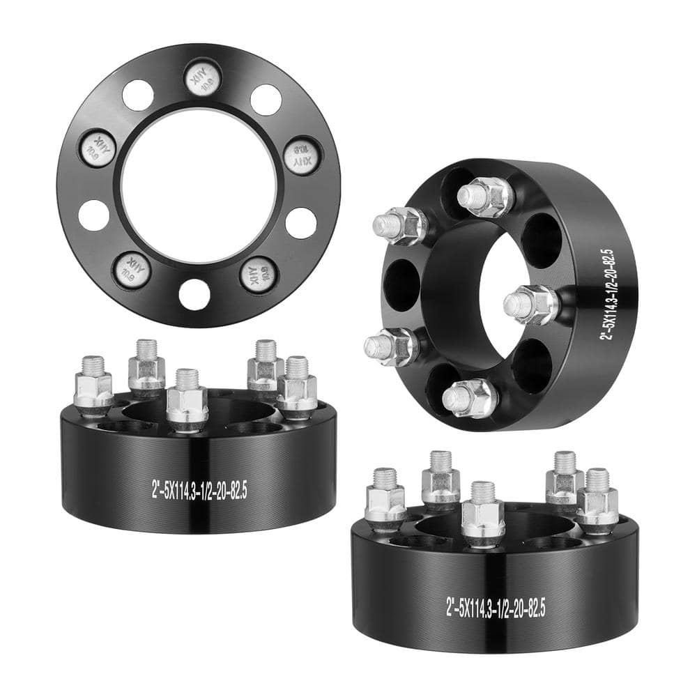 VEVOR 2 in. 5 in. x 4.5 in. Wheel Spacers Wheel Adapters 5 Lug Forged ...