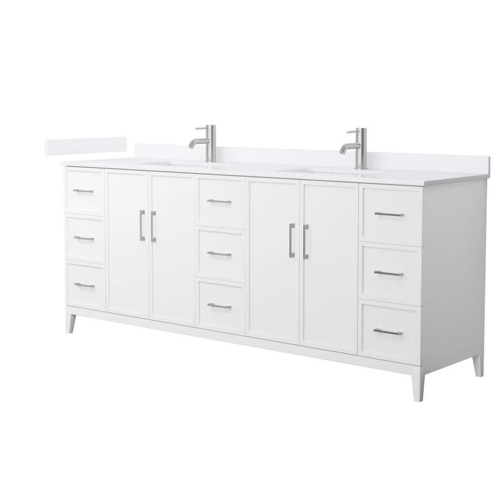 Wyndham Collection Elan 84 in. W x 22 in. D x 35 in. H Double Bath ...
