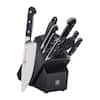 ZWILLING J.A. Henckels Pro 10-Piece Black Knife Block Set 38449-010 ...