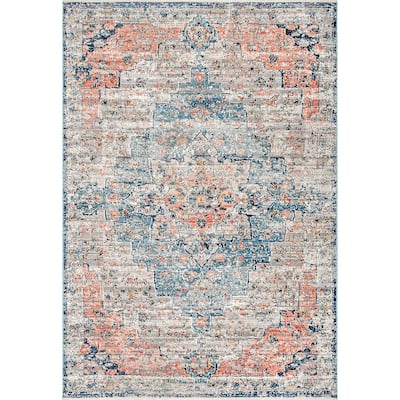 StyleWell Celeste Persian Vintage Multi 5 ft. x 7 ft. Area Rug KKDL01A-5307
