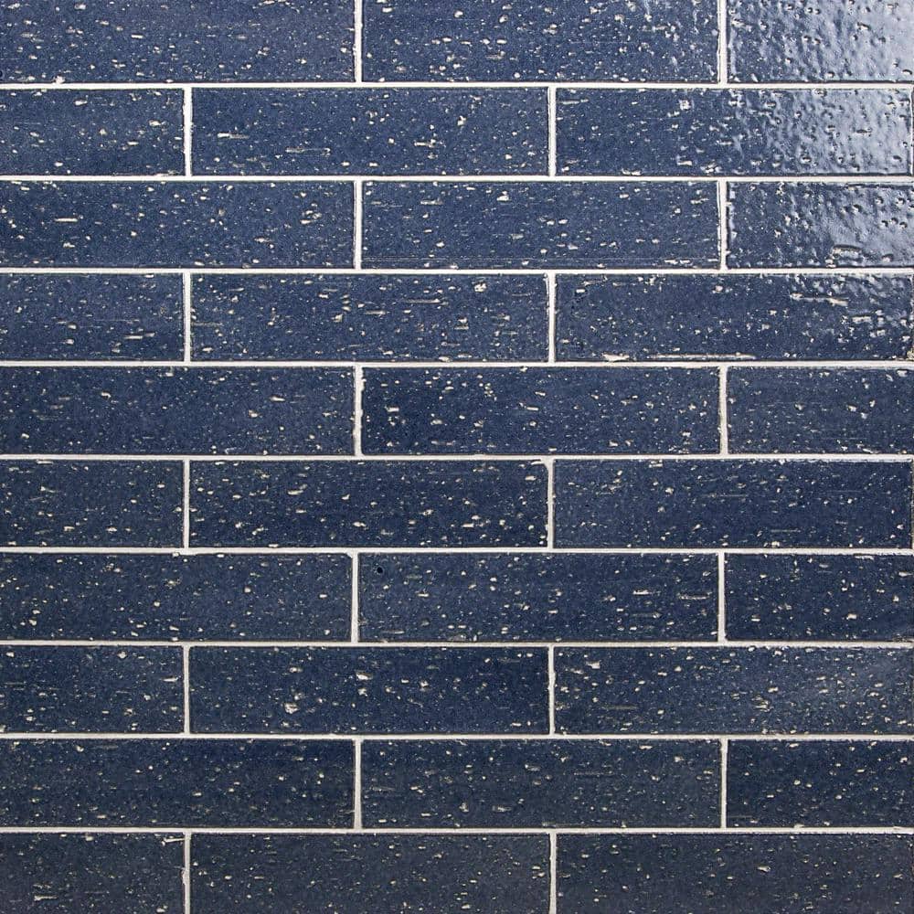 Ivy Hill Tile Rhythmic Nocturne Blue 2 in. x 9 in. 12mm Glazed Clay ...