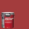 BEHR 1 Gal. Red Direct-to-Metal Gloss Interior/Exterior Paint 821001 ...