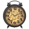 Yosemite Home Decor Black and Brass Gear Table Top Clock 5120010 - The ...