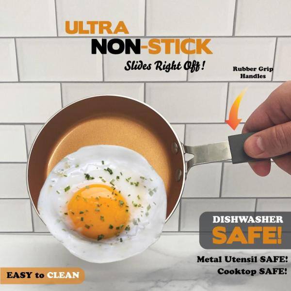 Buy StackMaster 5-Piece Aluminum Ti-Ceramic Nonstick Single Serving ...