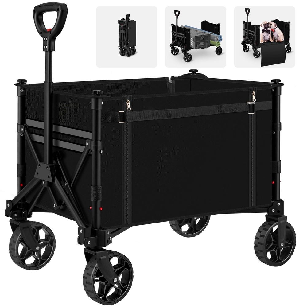 Collapsible Wagon Cart with Wheels for Outdoor Sport Cart-1072 - The ...