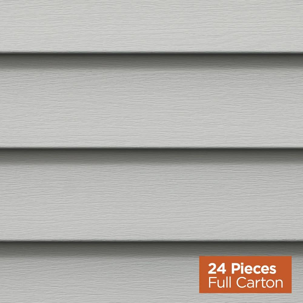 Wolverine Wildcreek 042 Double 4 in x 150 in Ash Gray Clapboard Vinyl ...