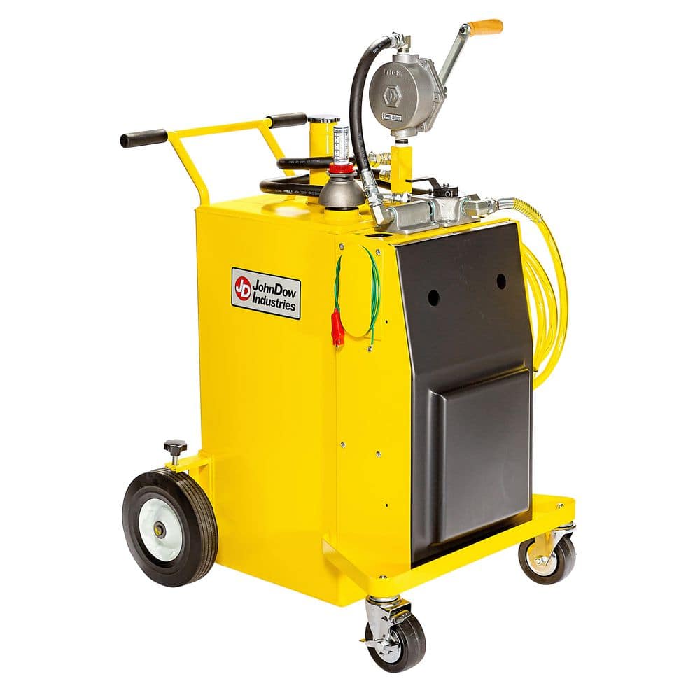 JohnDow Industries 30-Gallon UL Listed Steel Diesel Caddy with Rotary ...