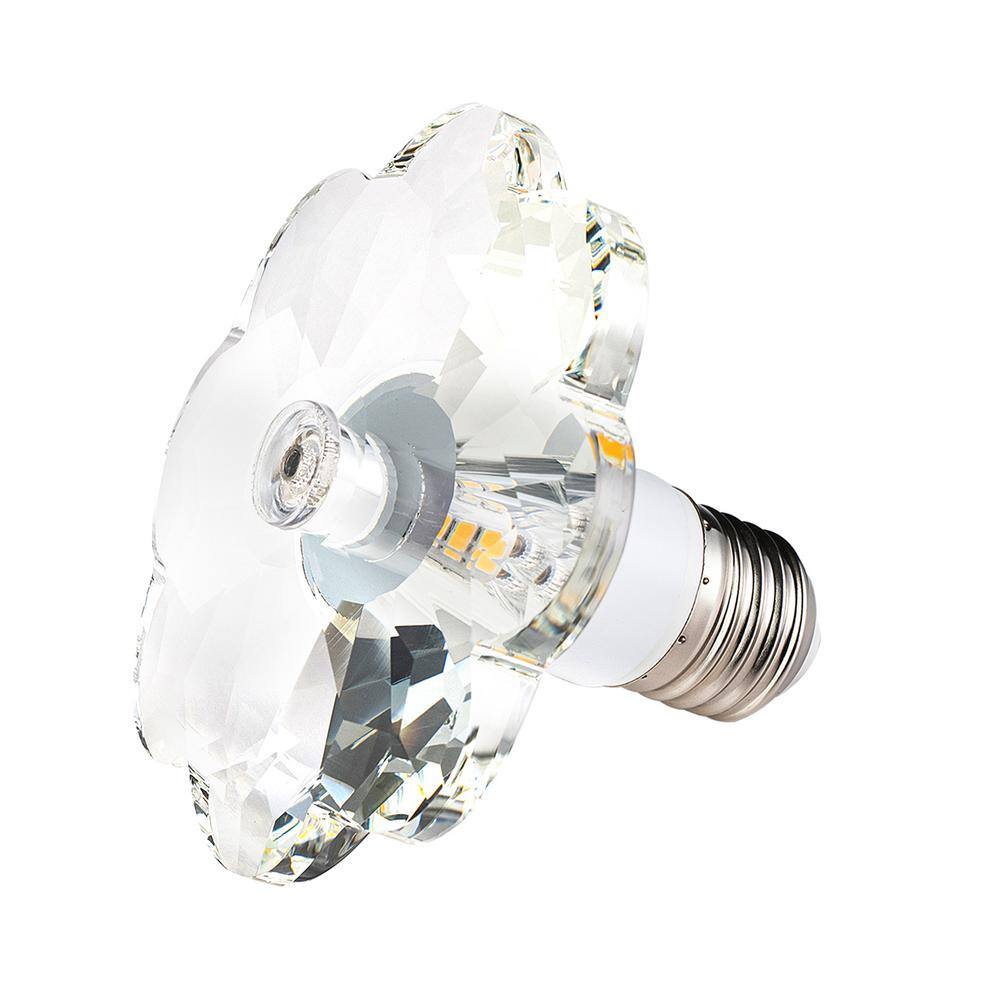 CARRO 5-Watt Equivalent Flower Diamond Shaped E26/27 Crystal LED Light ...