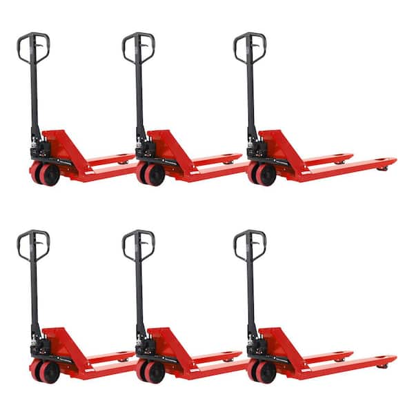 TORY CARRIER (6-Pack) 5,500 lbs. Manual Hand Pallet Jack Durable ...