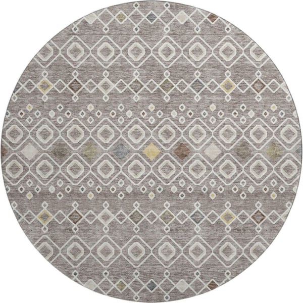 Addison Rugs Mayfield Premium Machine Washable Abstract AMF938 Taupe 8 ...