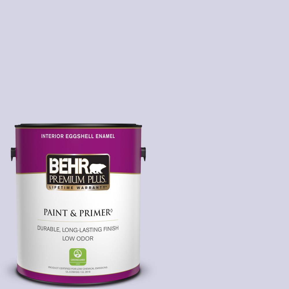 BEHR PREMIUM PLUS 1 gal. #M550-2 Lavender Memory Eggshell Enamel Low ...