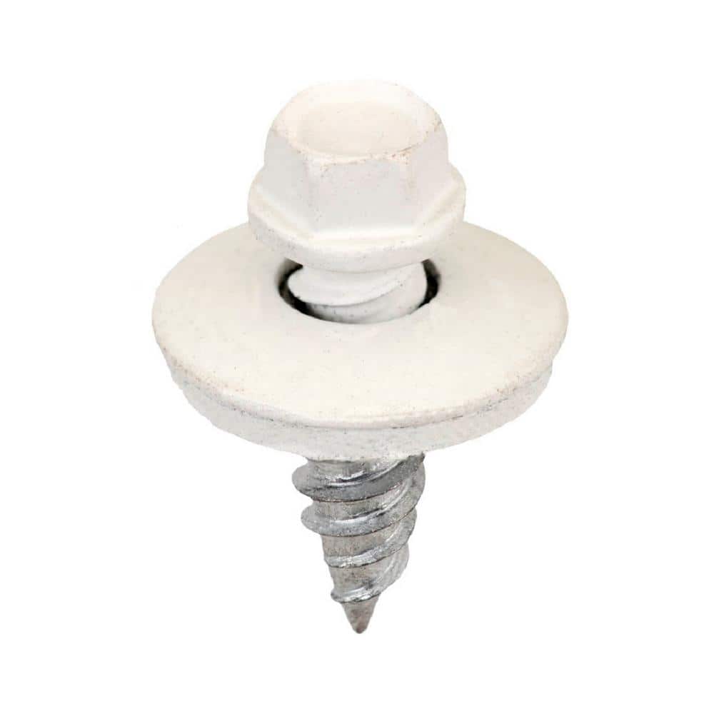 Acorn Hardware #12 X 3/4 inch White Hex Stitch Screws (Bag of 250) SW ...