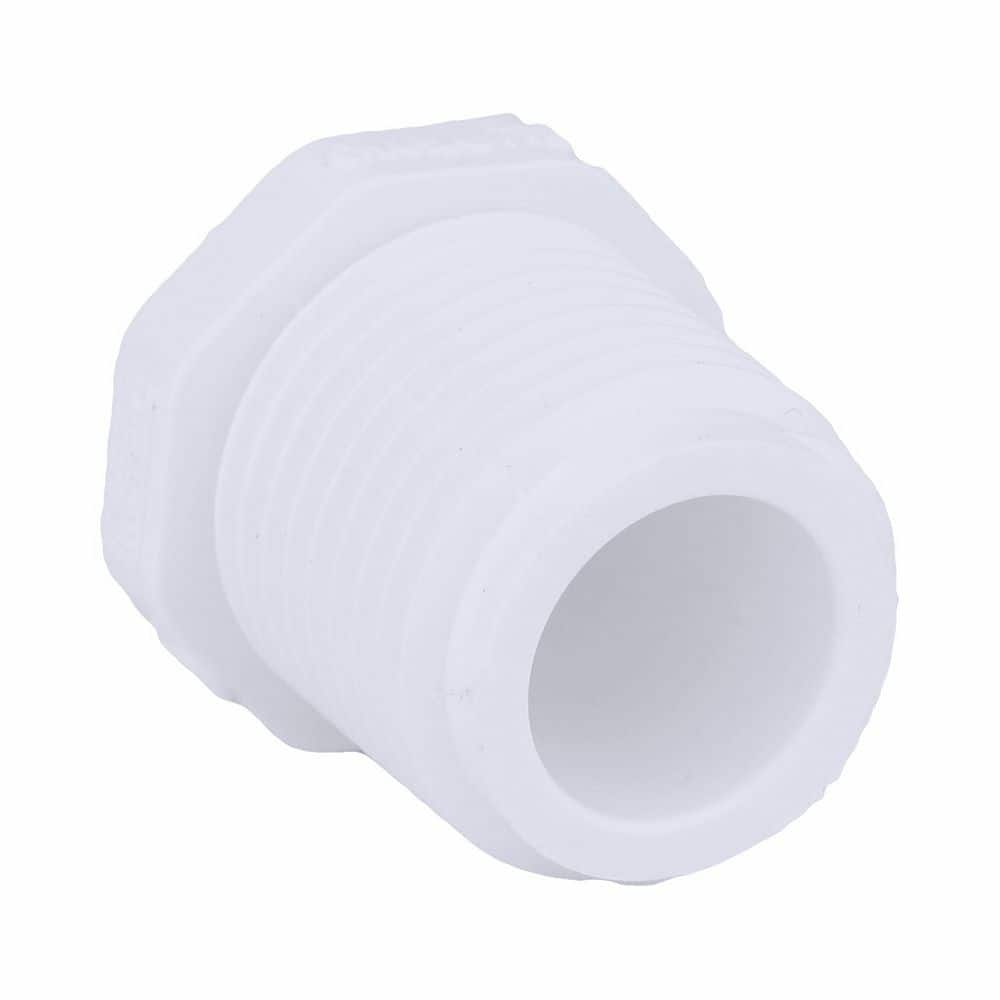 Charlotte Pipe 1 in. PVC Schedule 40-Plug Male MPT PVC 02113 1000HD ...