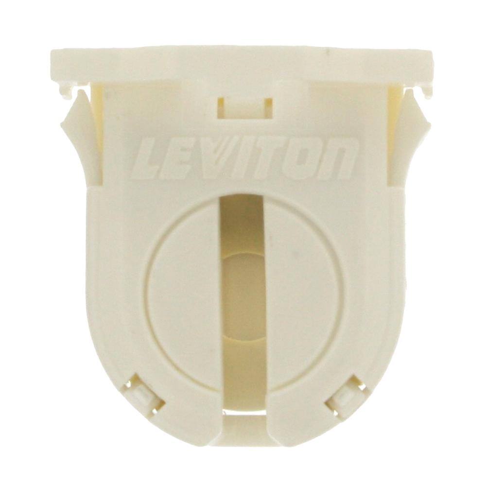 Leviton 660W Low Profile Small Bi-Pin Lamp Center for T-8 Lamps Snap-In ...