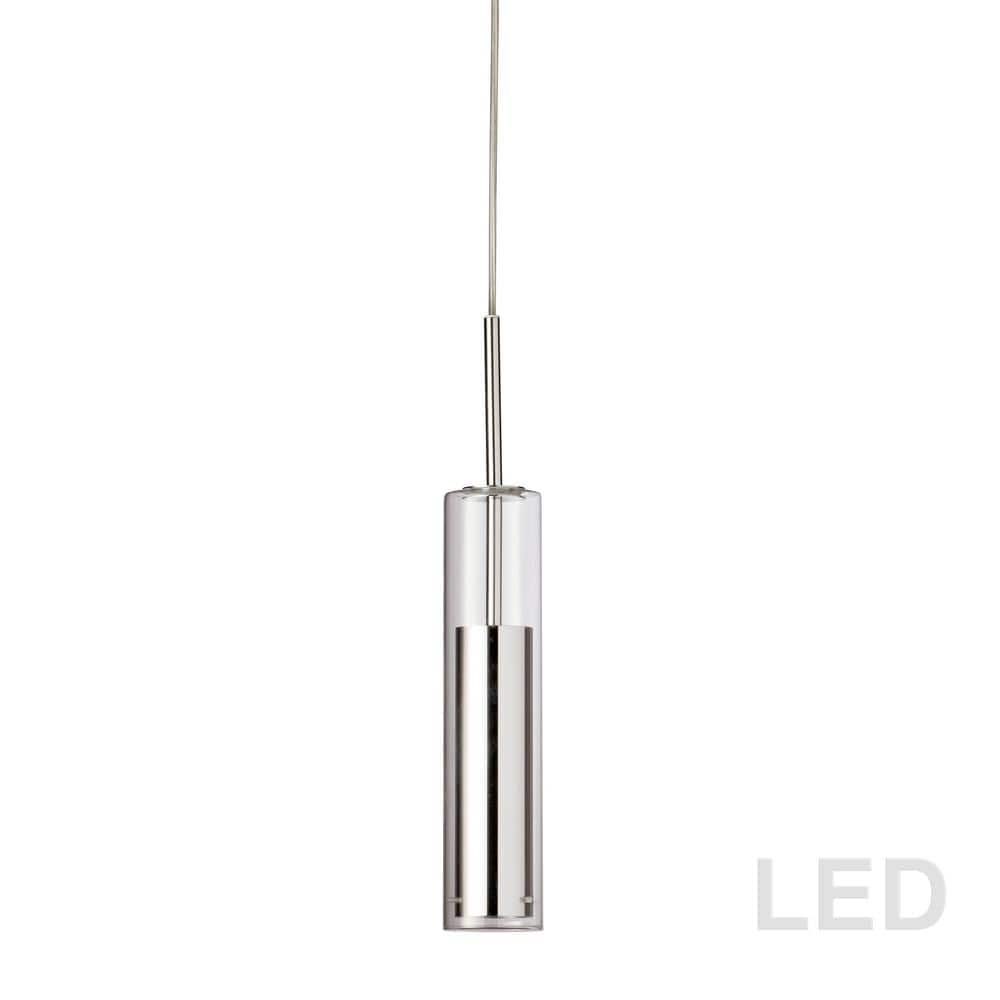 Dainolite Luna 5-Watt Integrated LED Polished Chrome Pendant LUN-1LEDP ...