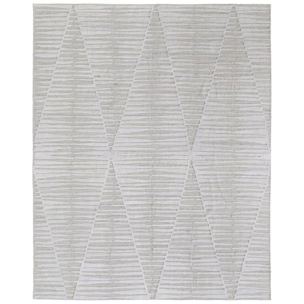 HomeRoots 2 ft. x 3 ft. Ivory Geometric Area Rug 2000567006 - The Home ...