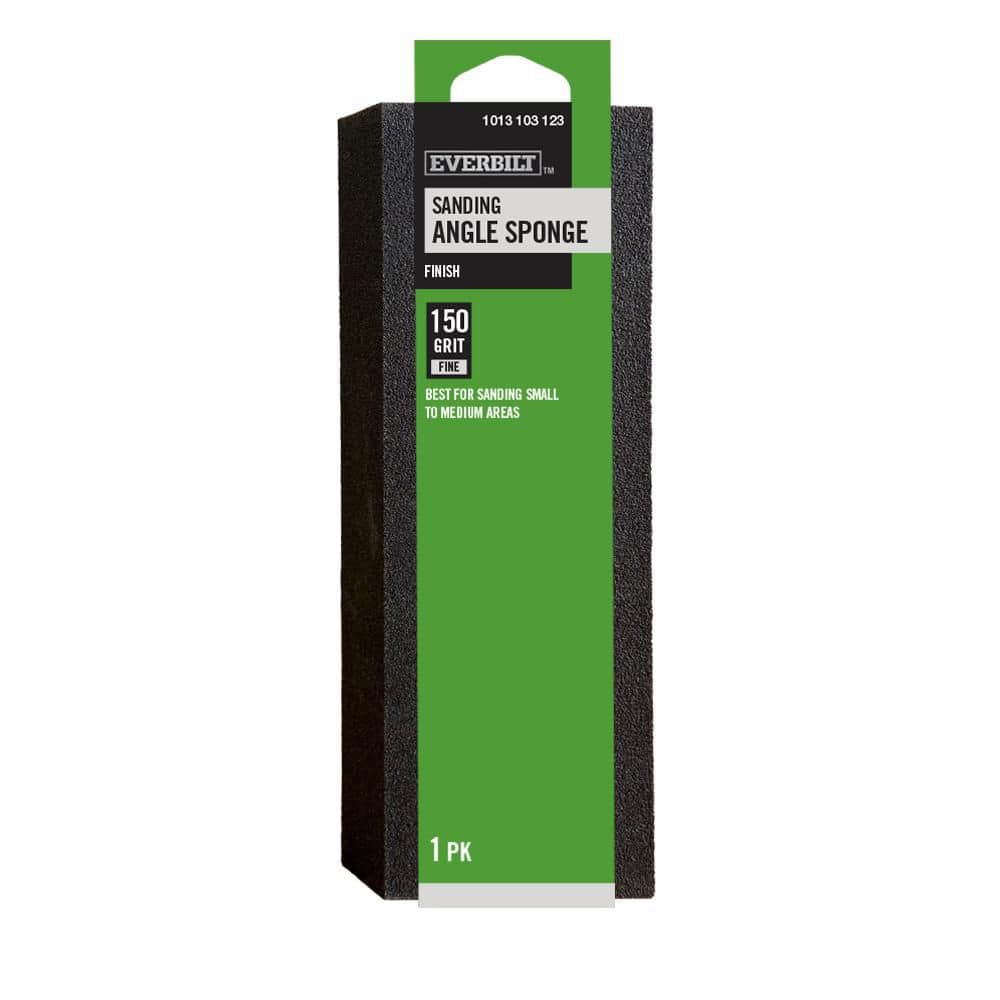 Everbilt 1 in. x 0.2 in. x 8 in. XL Dual Angled D'WALL Sanding Sponge ...