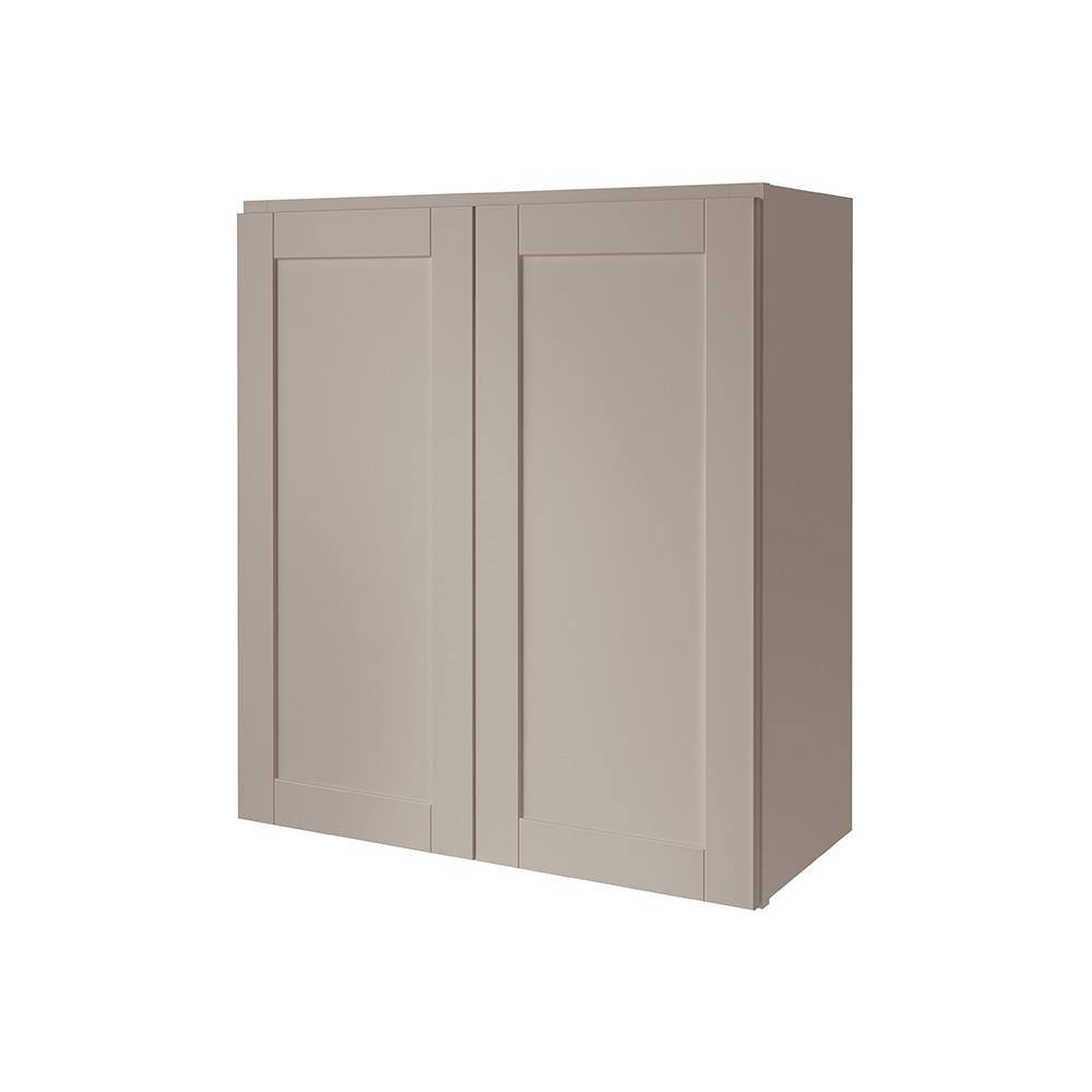 Hampton Bay Westfield Dusk Gray Shaker Stock Assembled Wall Kitchen ...