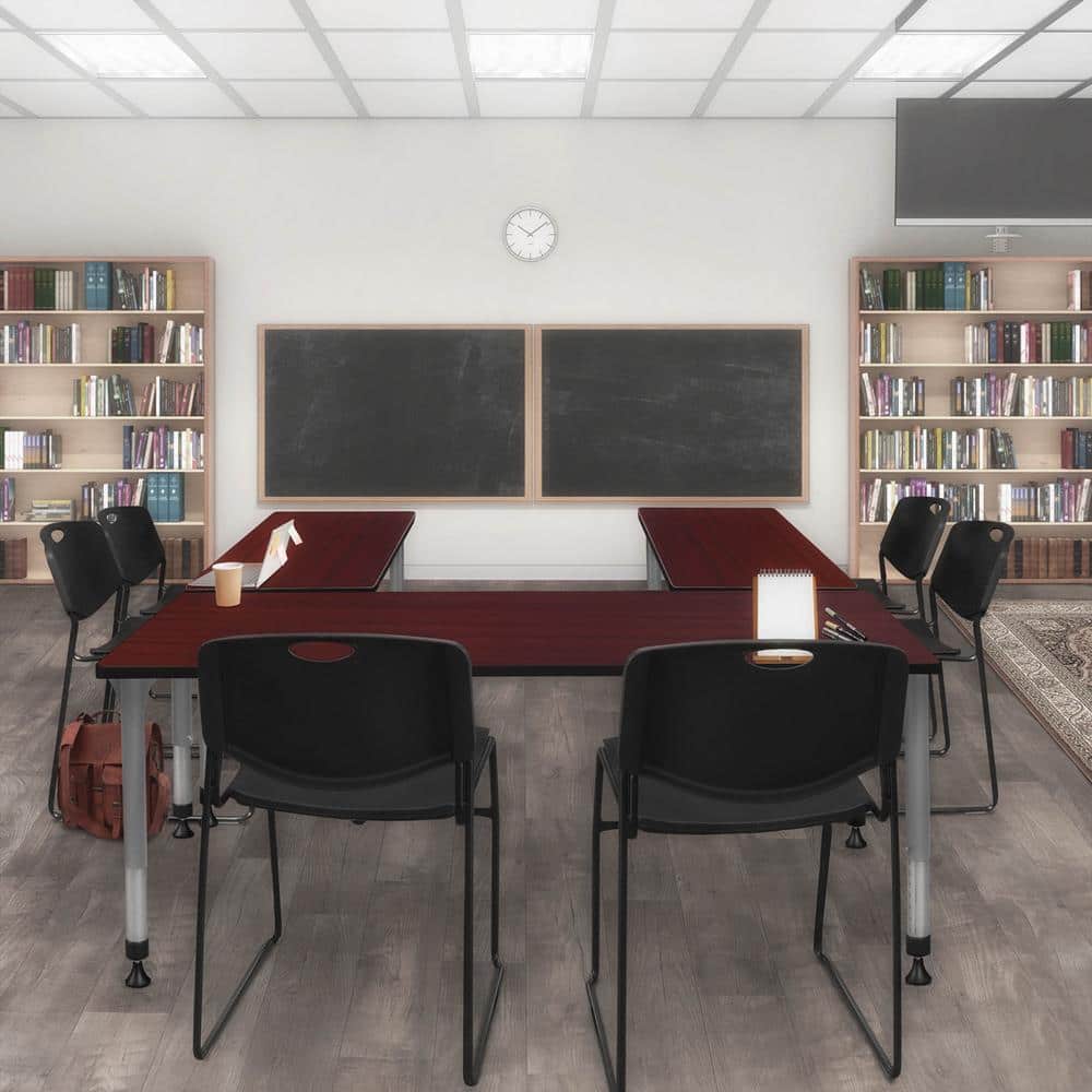 Regency Kee 66 in. Rectangular Mahogany Composite Classroom Activity ...