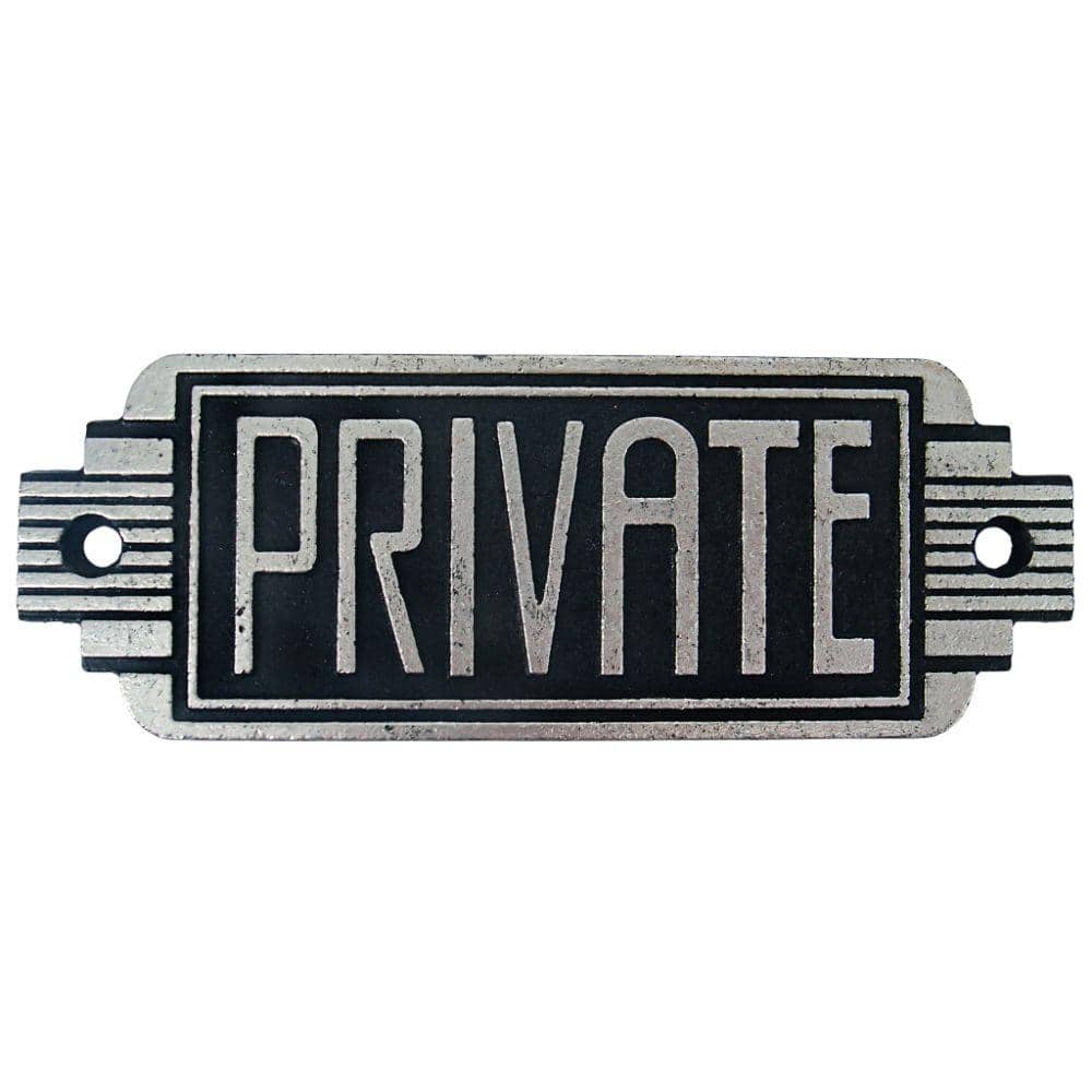 Design Toscano 2.5 in. x 6.5 in. Streamlined Art Deco Cast Iron Private ...